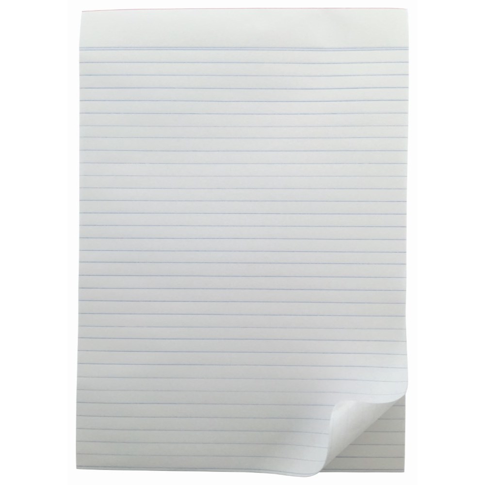 Pads - Writer A4 Bank Office Pad 80 Sheet Ruled White - Gippsprint ...
